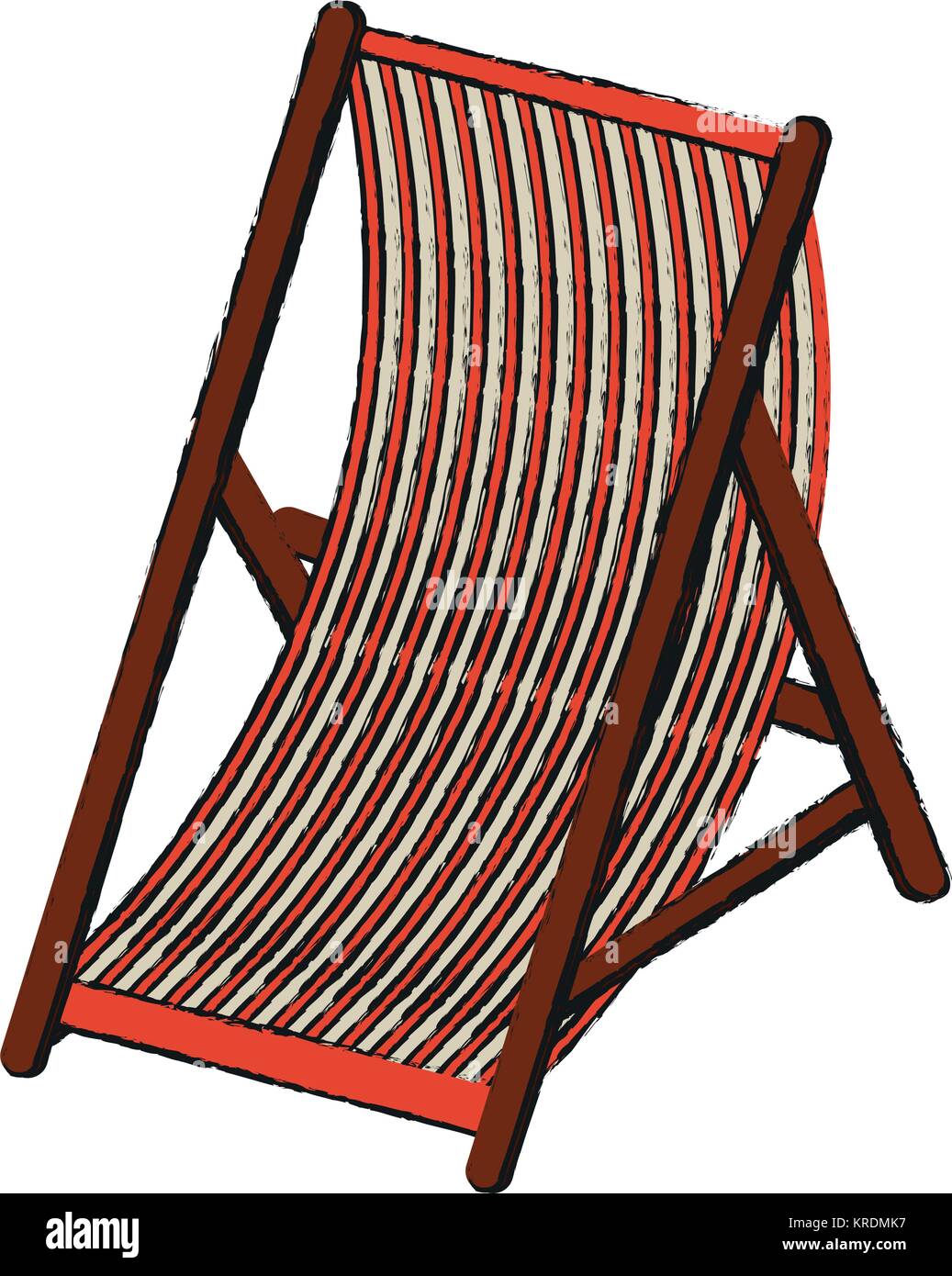 Beach sunchair isolated Stock Vector Image & Art - Alamy