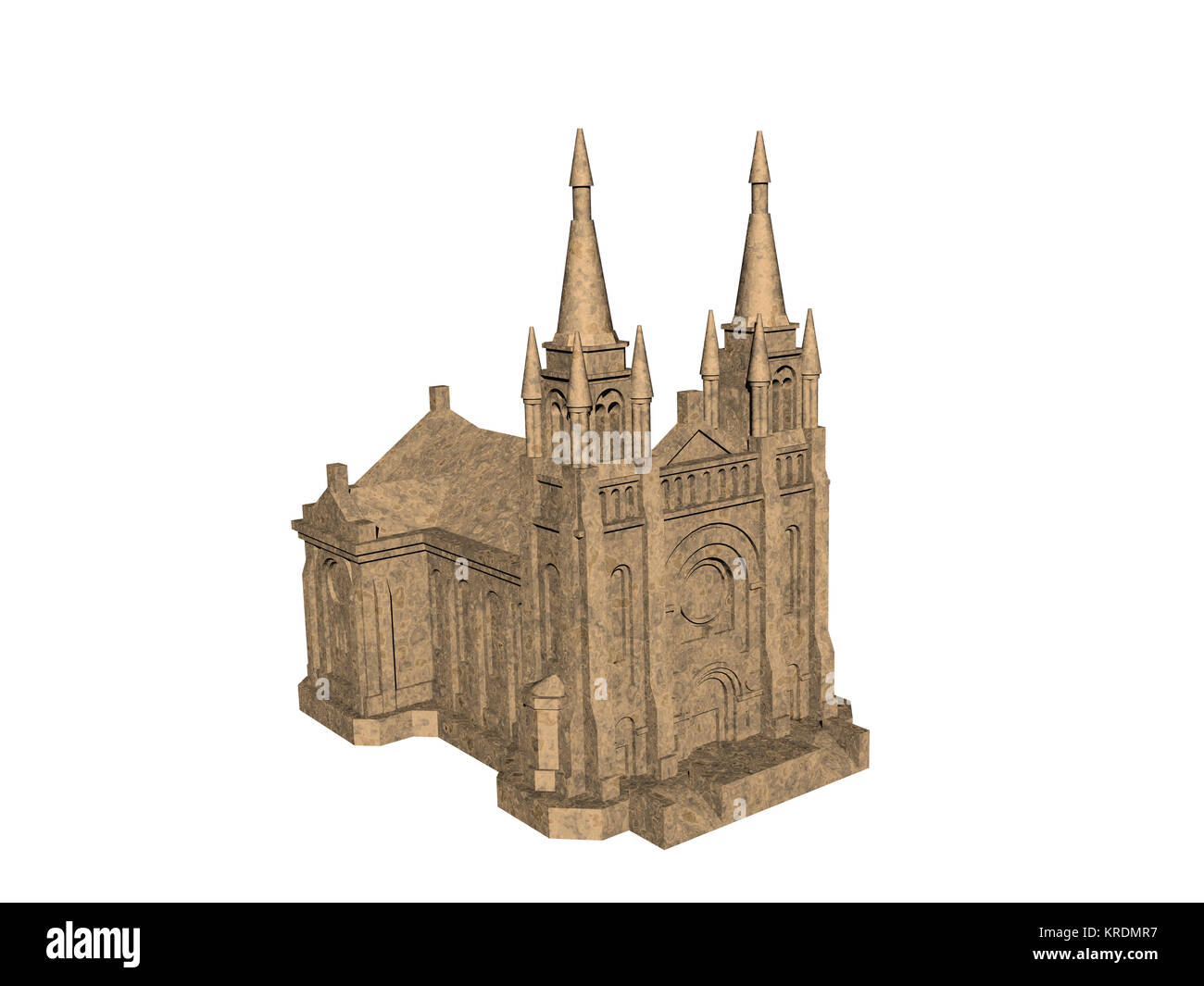 Twin church towers Cut Out Stock Images & Pictures - Alamy