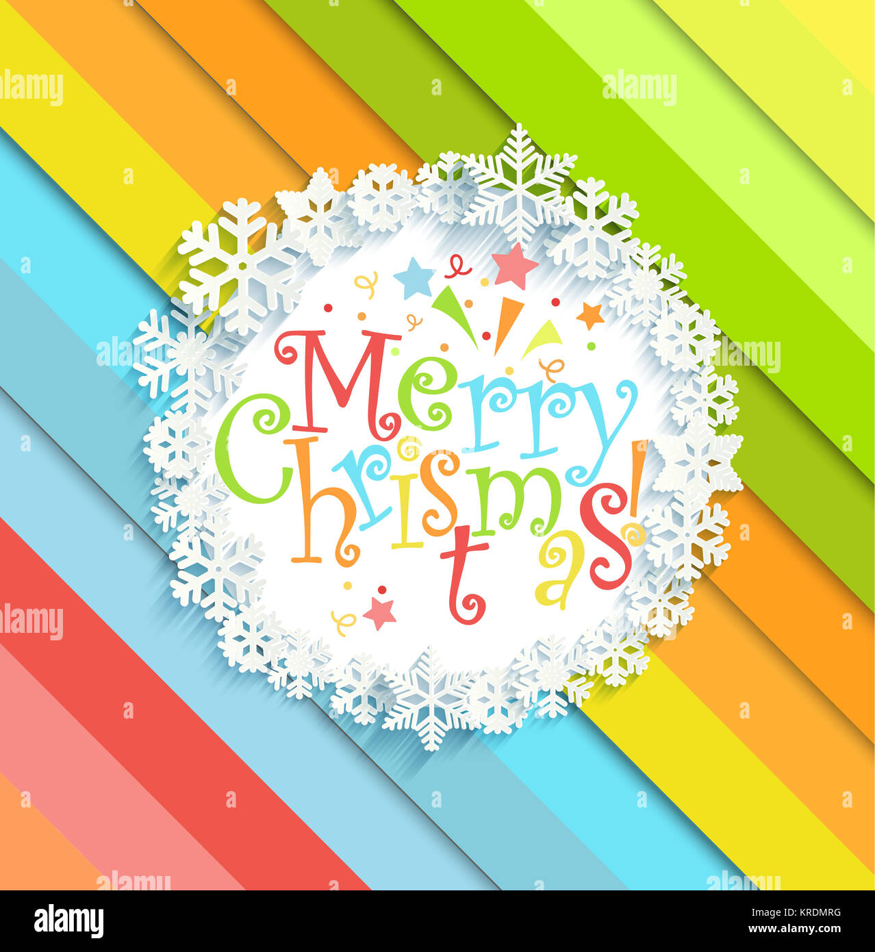 Merry Christmas message in the frame Stock Photo - Alamy