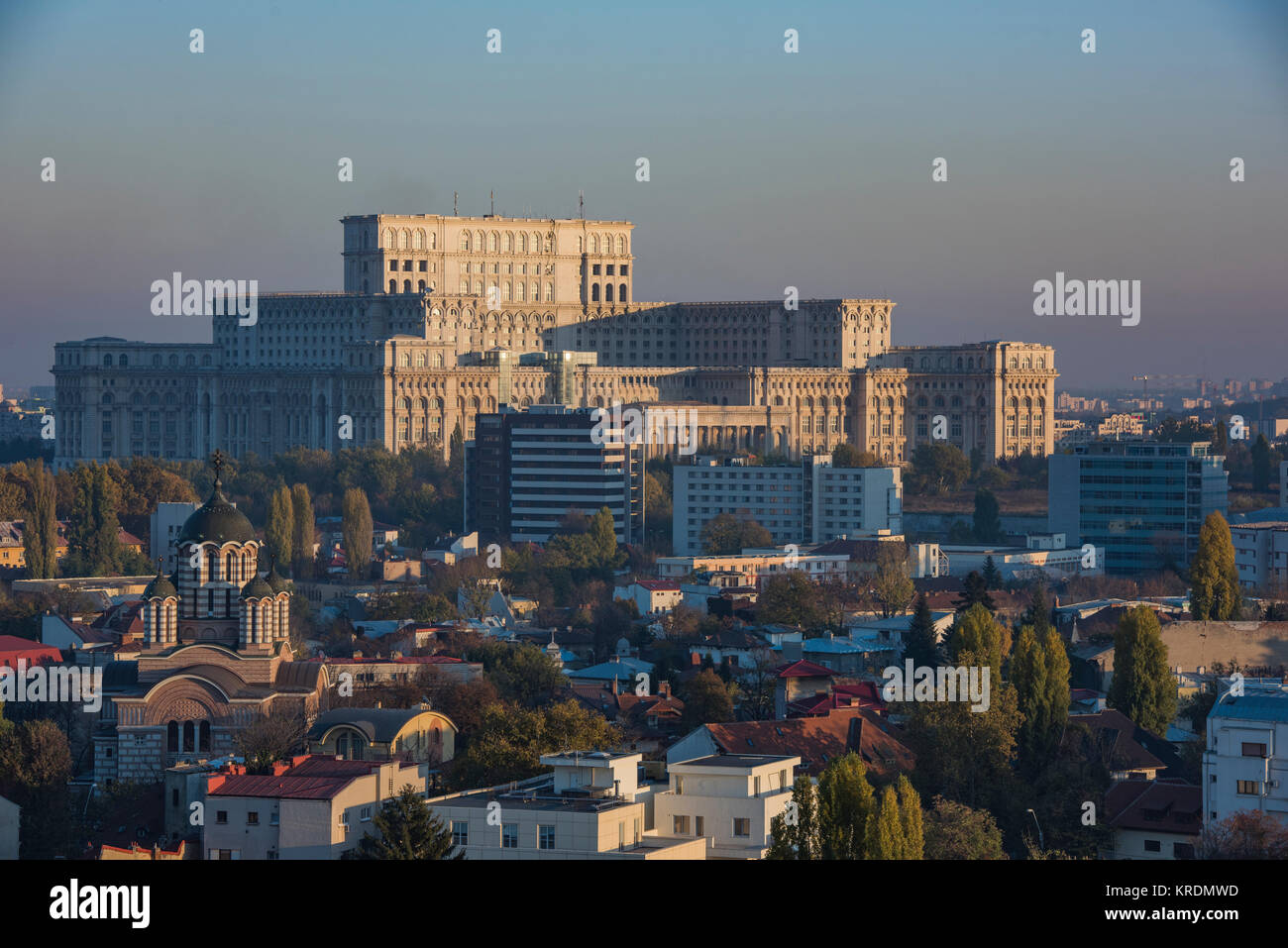 Bucharest view from above Stock Photo - Alamy