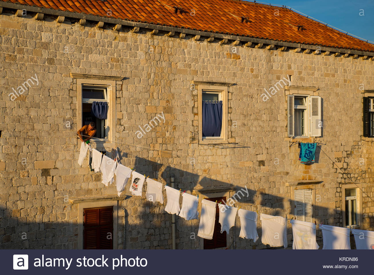 Hanging Out Washing Stock Photos & Hanging Out Washing Stock Images - Alamy