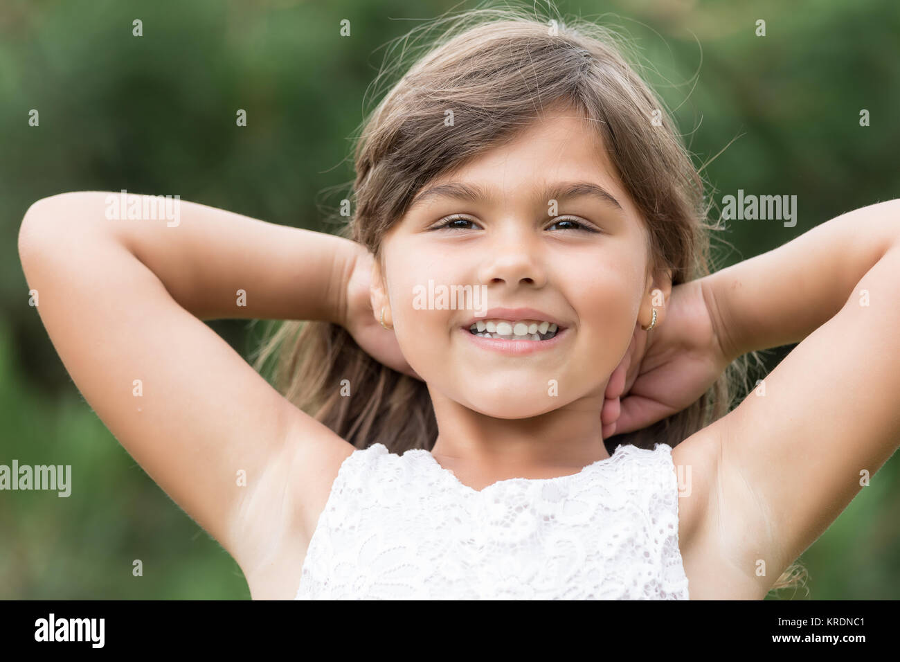 Portrait of cool little girl Stock Photo - Alamy