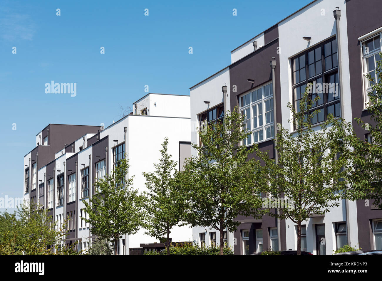 modern row houses seen in berlin,germany Stock Photo - Alamy