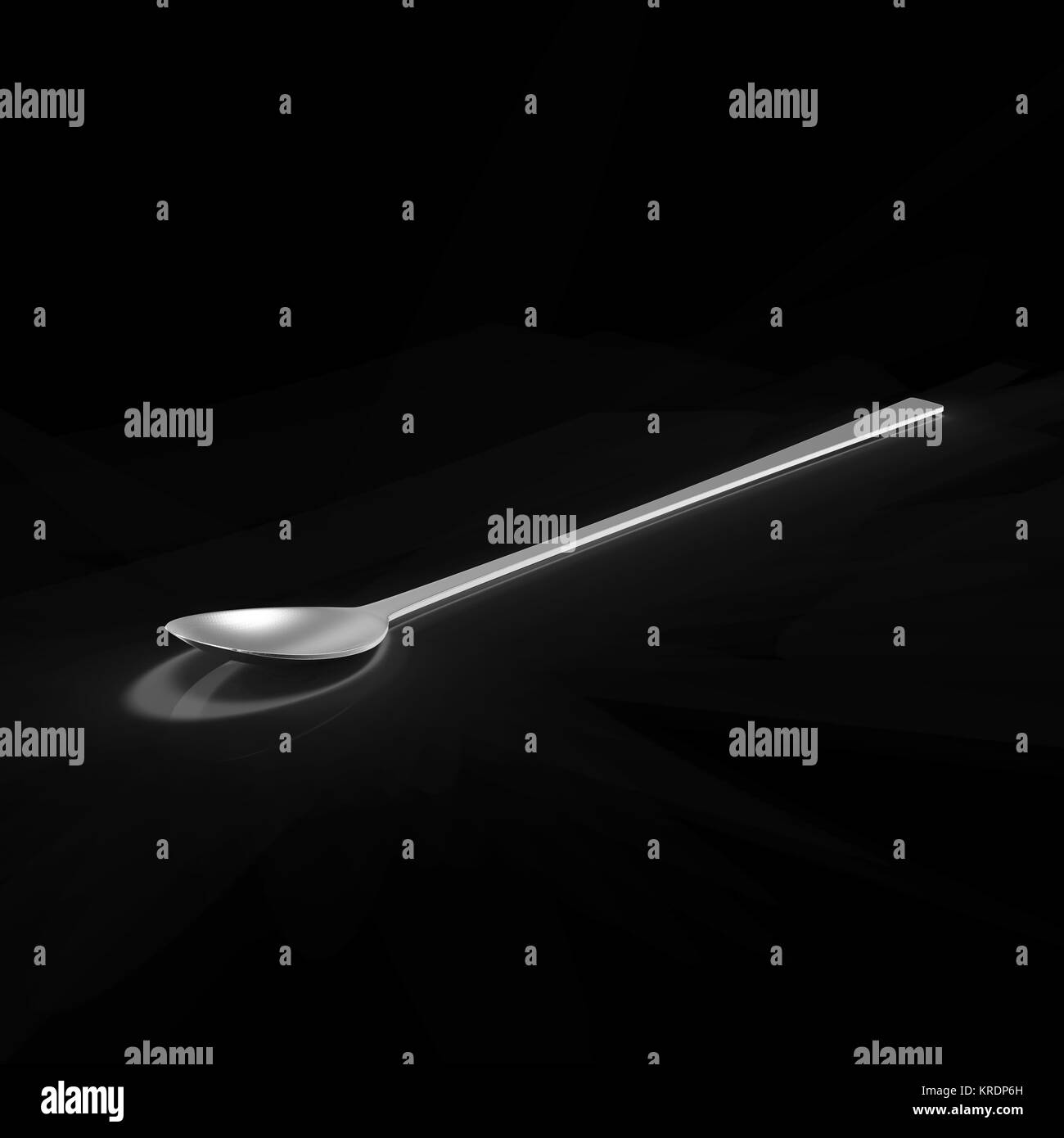 3d rendering spoon with nice background color Stock Photo - Alamy