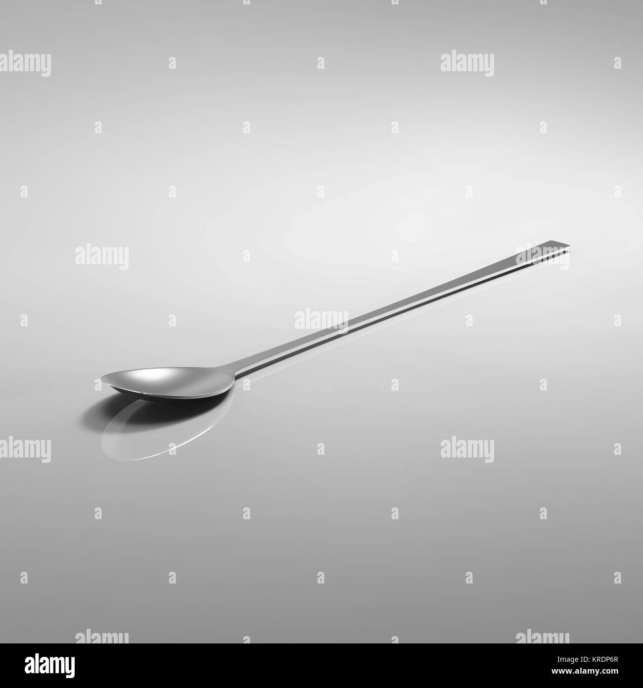 3d rendering spoon with nice background color Stock Photo - Alamy