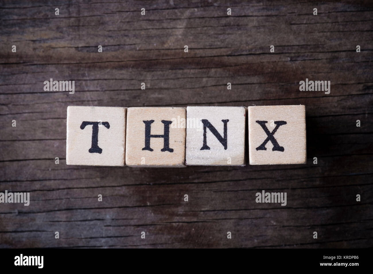 Thnx - name from wooden letters, communication background Stock Photo ...