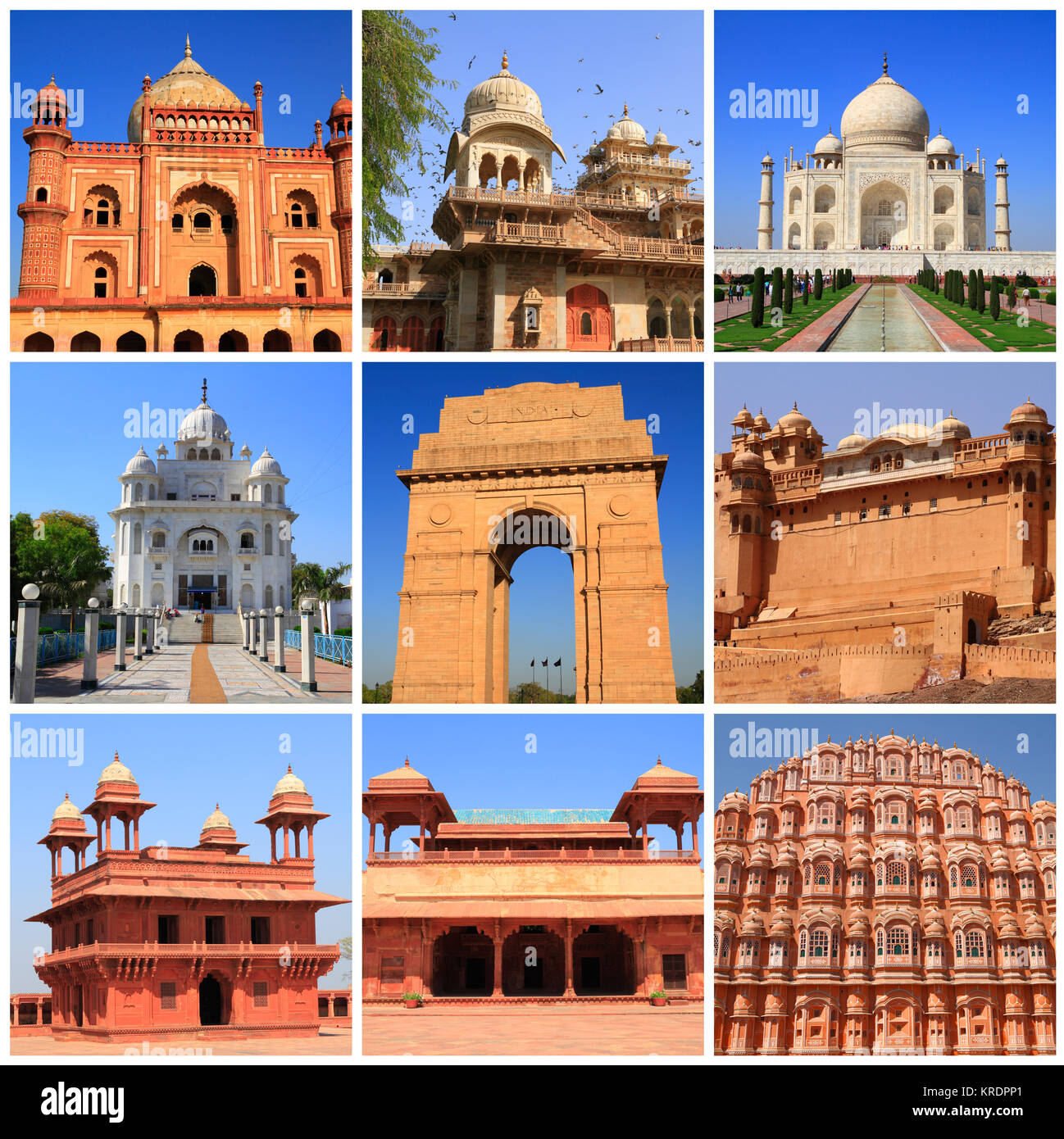 Impressions of India, Collage of Travel Images Stock Photo - Alamy