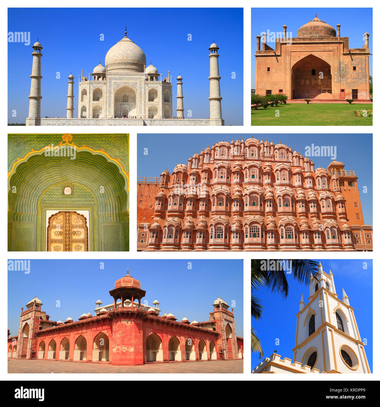 Impressions of India, Collage of Travel Images Stock Photo - Alamy