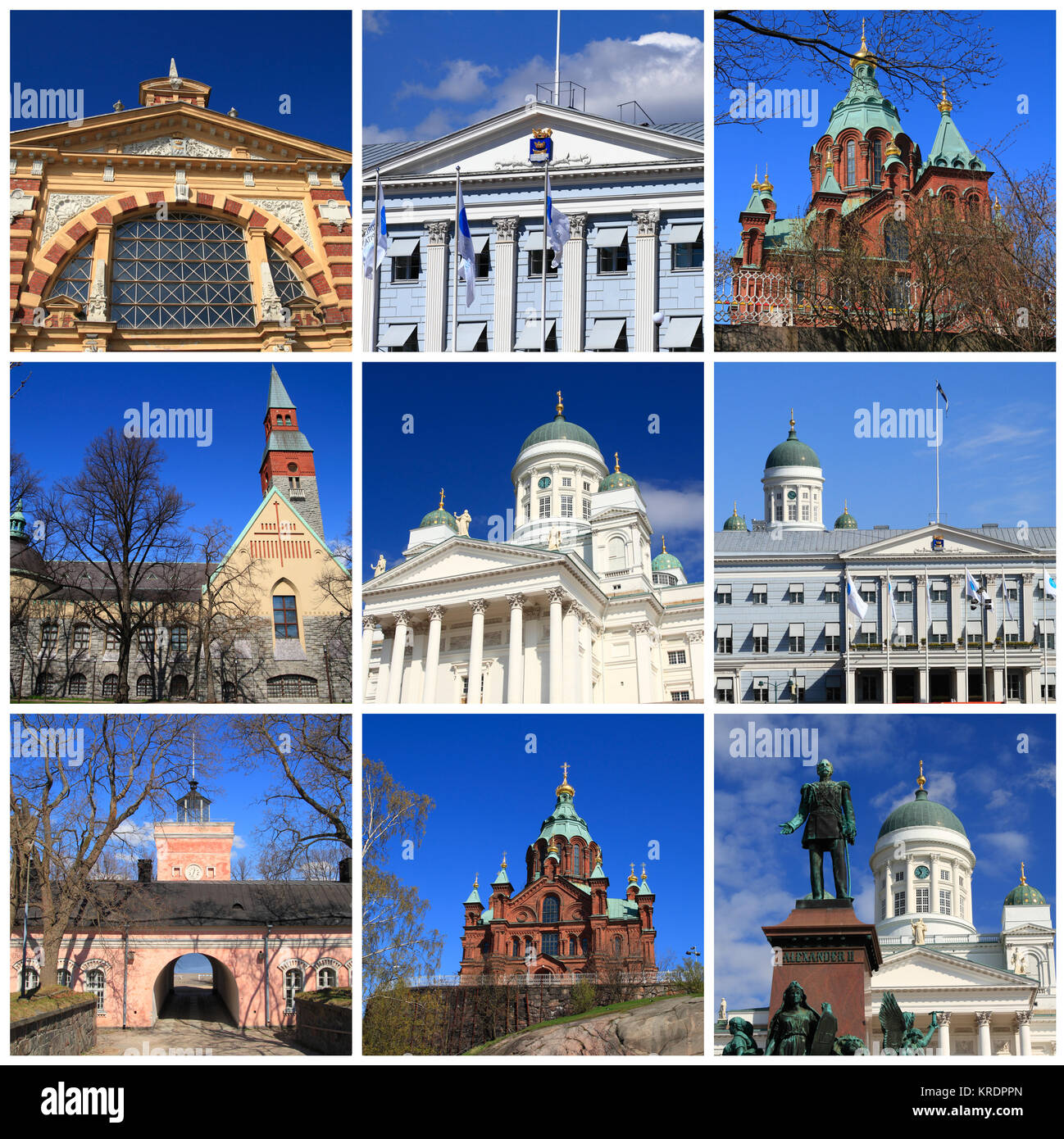 Impressions of Helsinki, Collage of Travel Images Stock Photo - Alamy