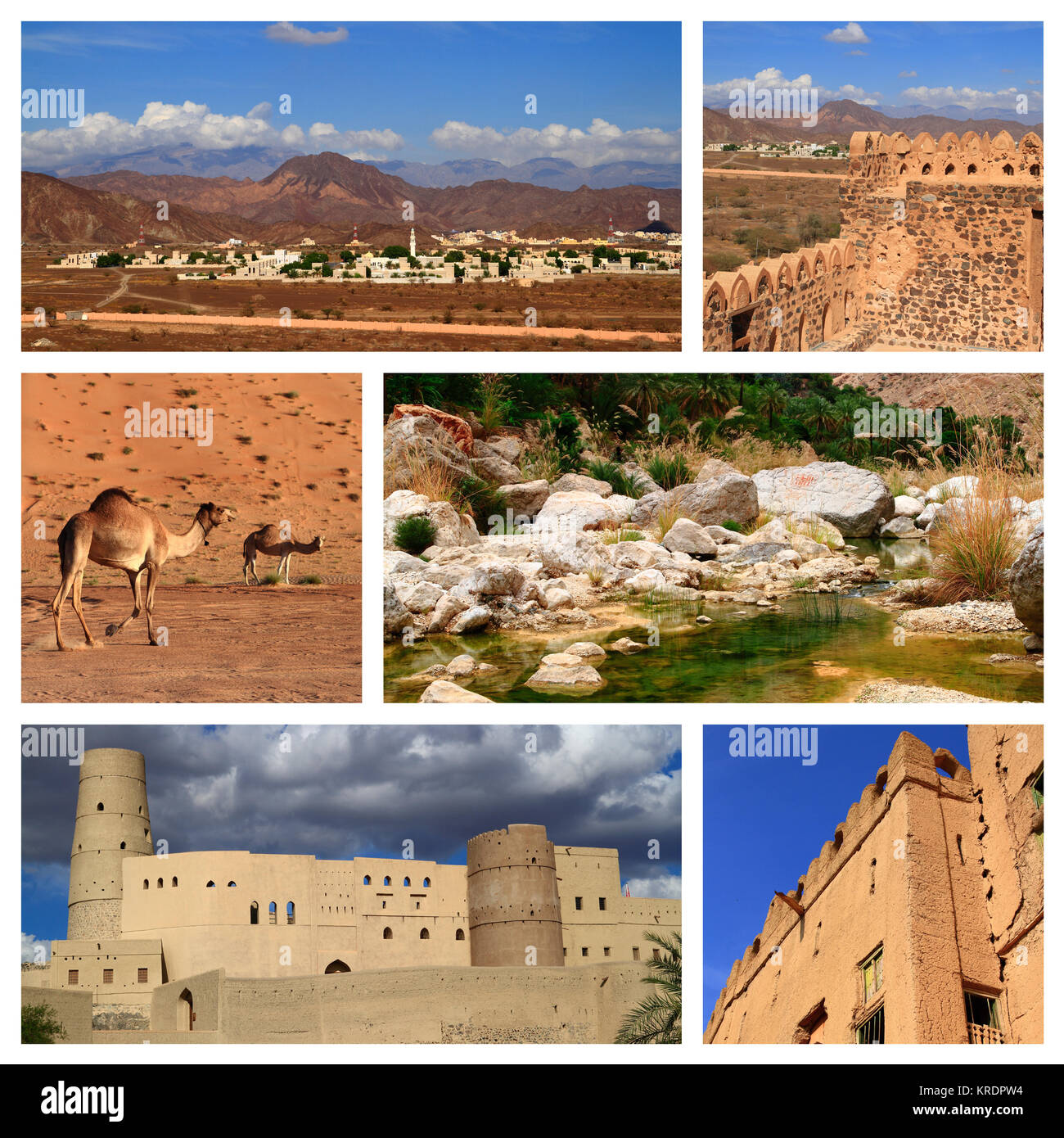 Impressions of Oman, Collage of Travel Images Stock Photo - Alamy