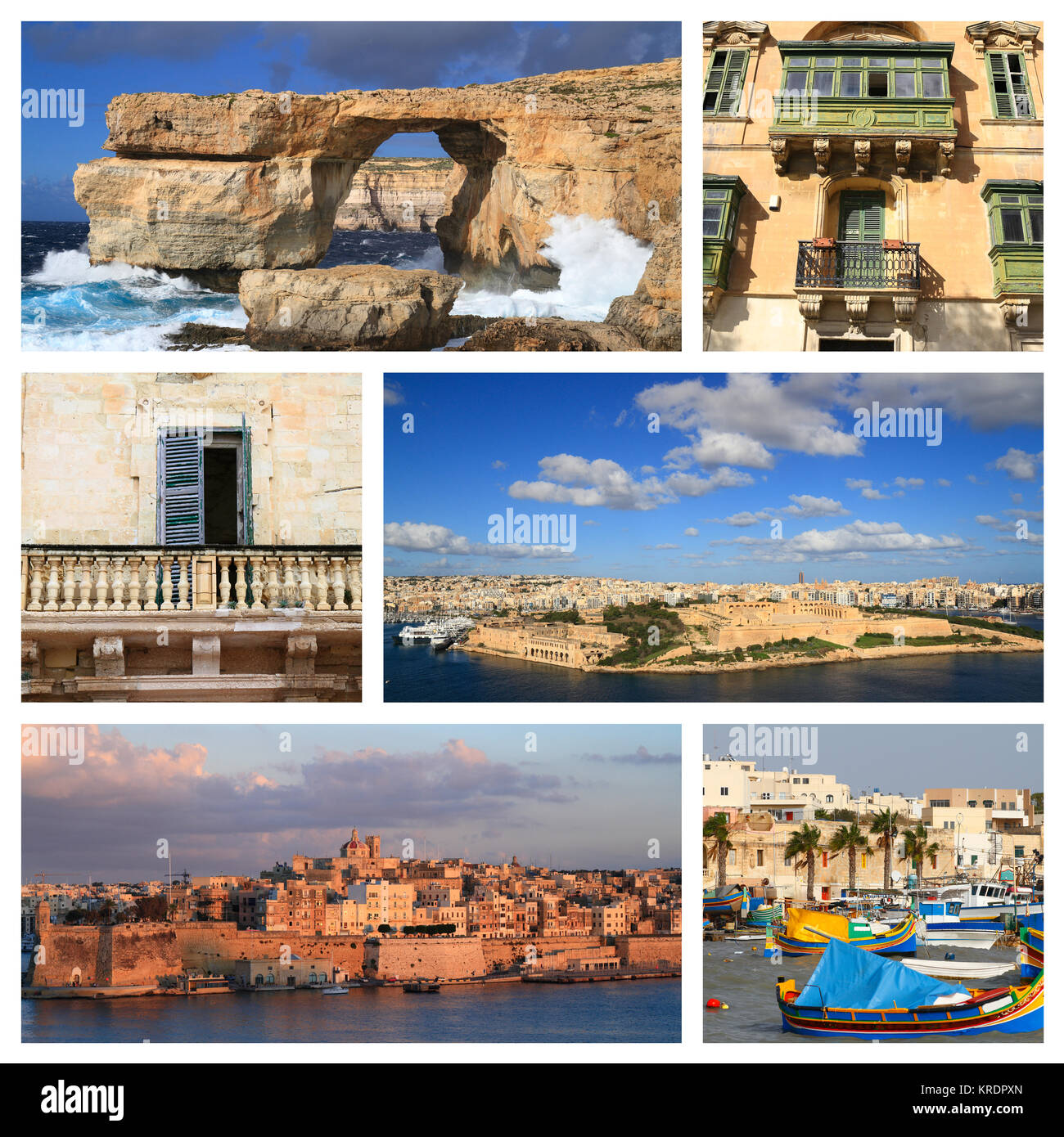 Impressions of Malta, Collage of Travel Images Stock Photo - Alamy