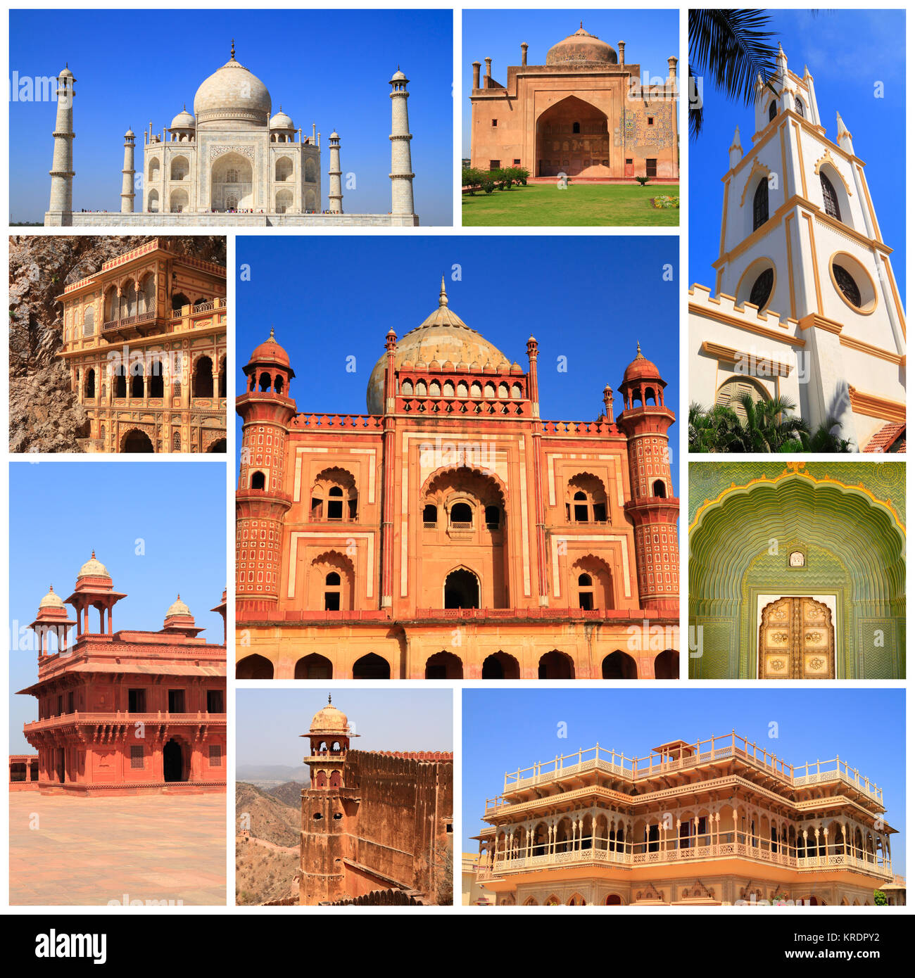 Impressions of India, Collage of Travel Images Stock Photo - Alamy