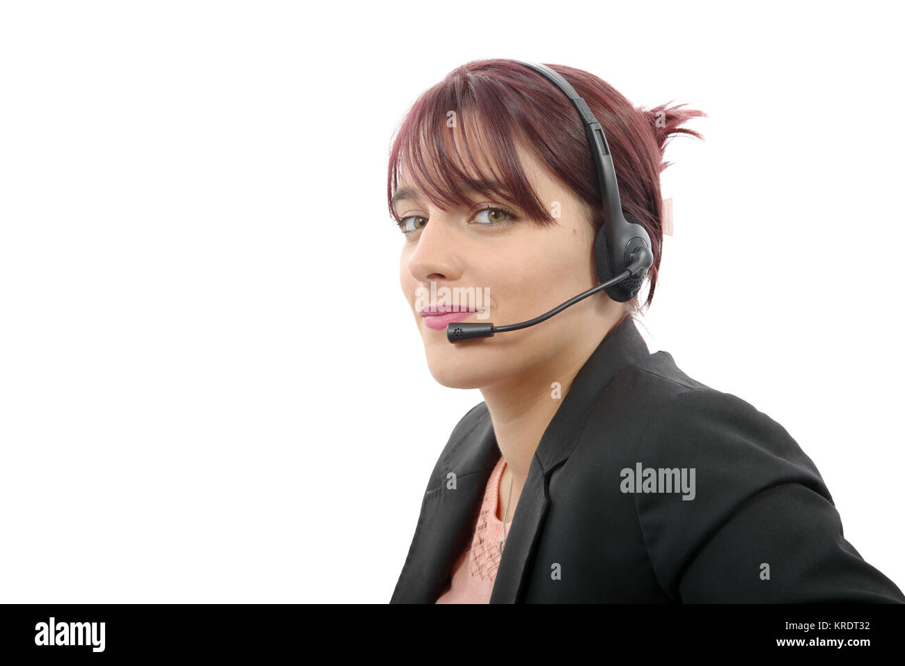 beautiful business customer service woman Stock Photo - Alamy