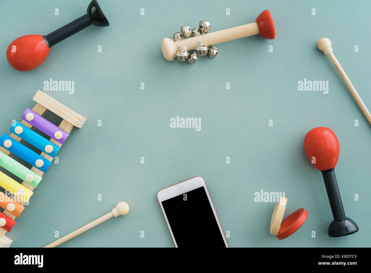 Musical instruments collection Stock Photo - Alamy