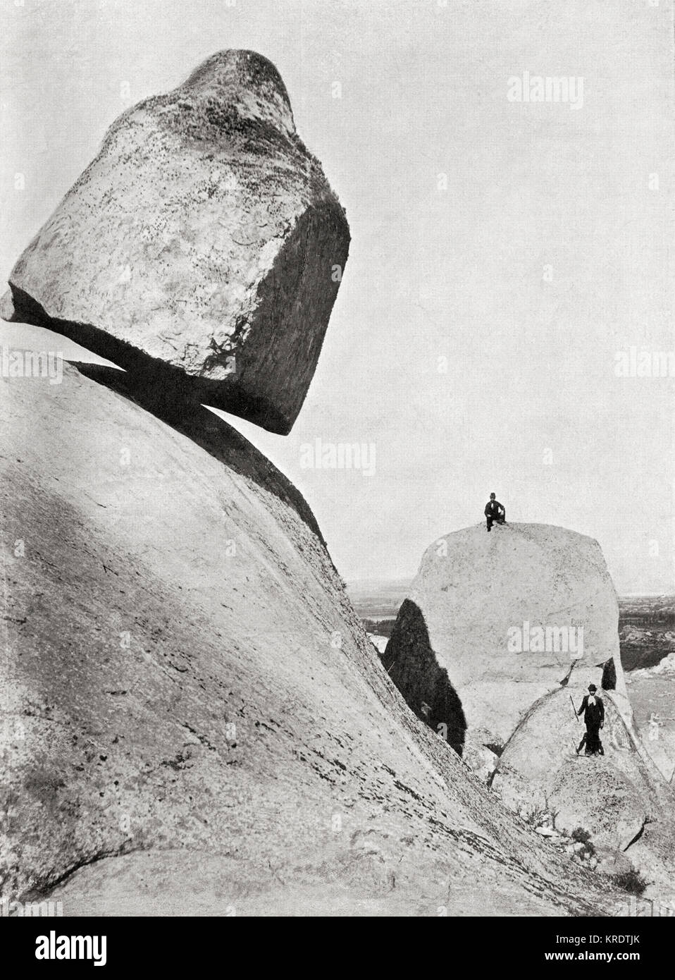 The Moving Stone aka The Rocking Stone, Tandil, Argentina. The "Moving ...