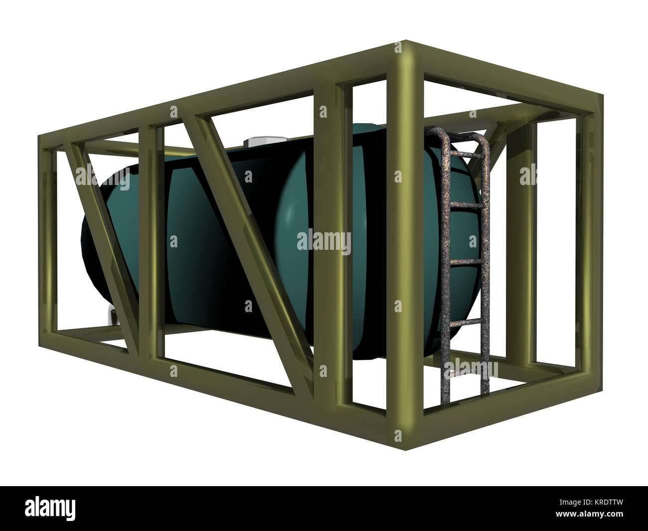 gas tank in the frame released Stock Photo - Alamy