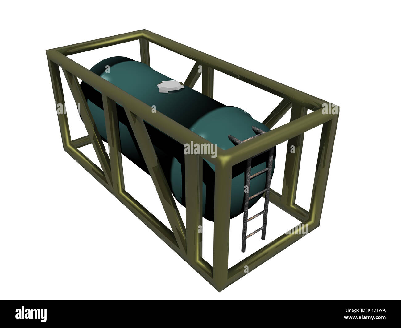 gas tank in the frame released Stock Photo - Alamy