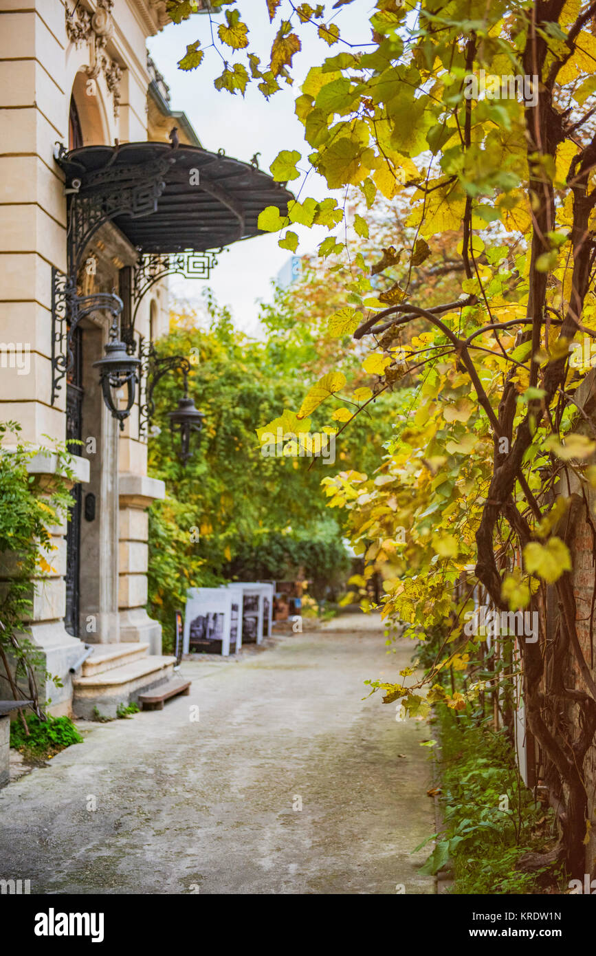 Old house with beautiful architecture in an autumn day Stock Photo - Alamy