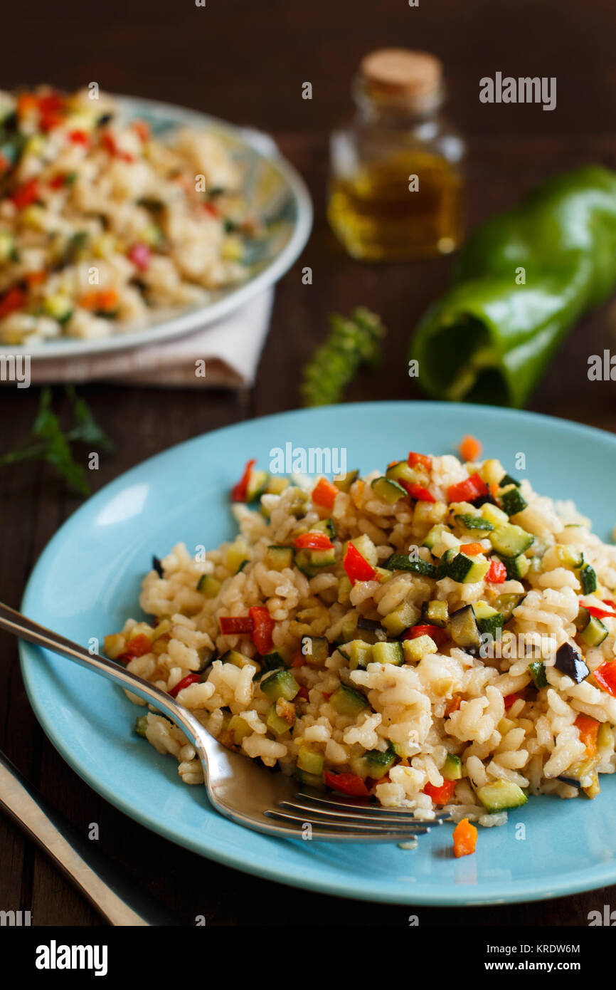 Risotto with vegetables Stock Photo - Alamy
