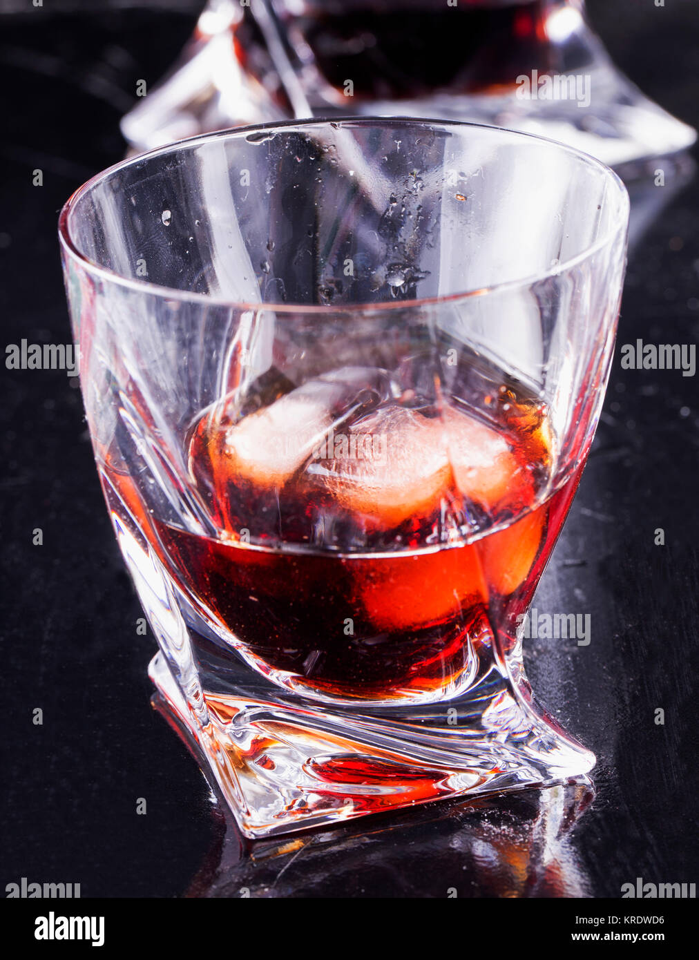 Liquor in a glass Stock Photo - Alamy