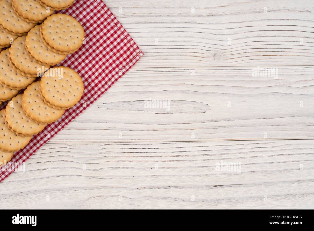 Cookies on the old wooden table Stock Photo - Alamy
