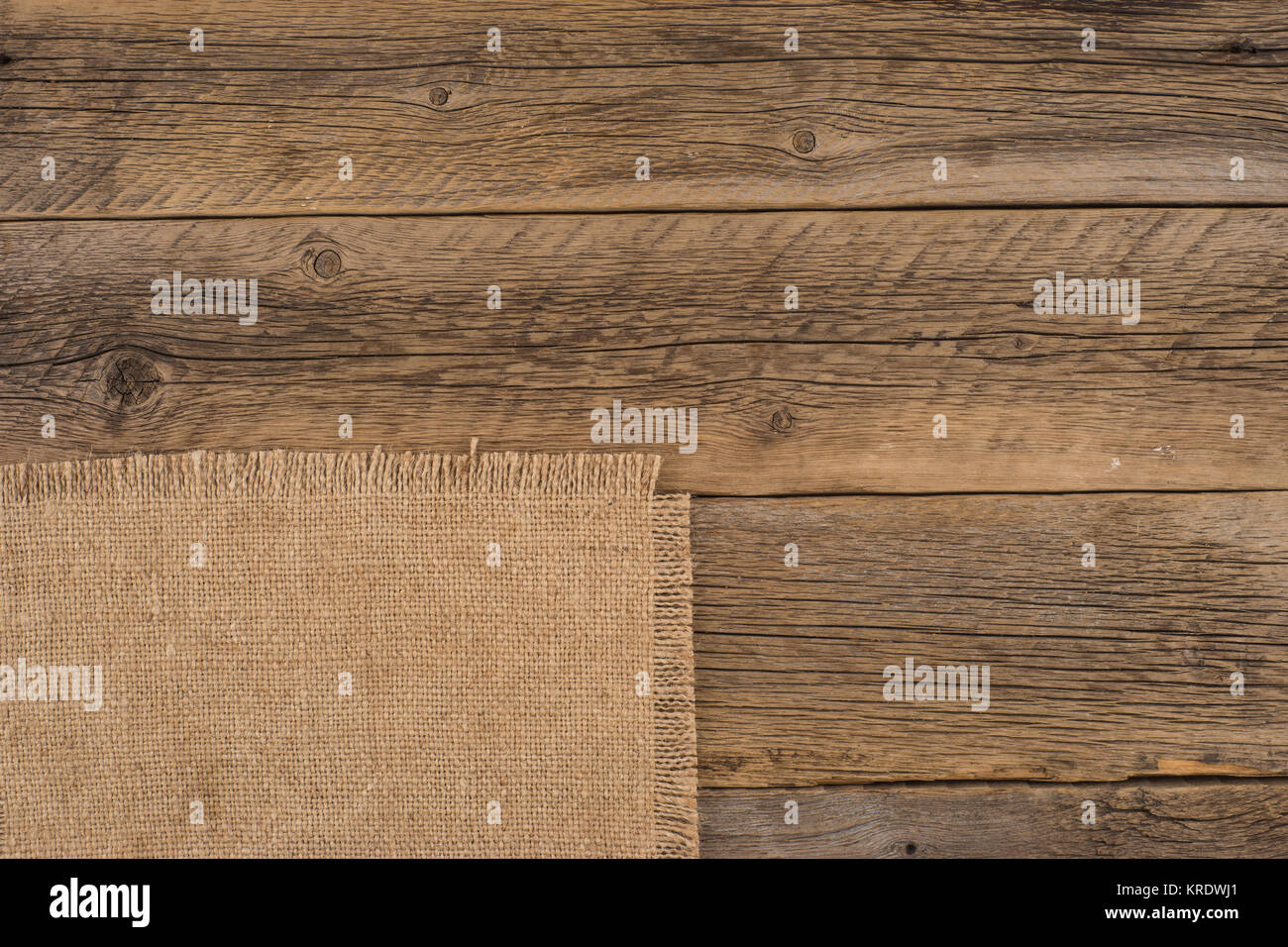 Texture of the old burlap and wood Stock Photo - Alamy