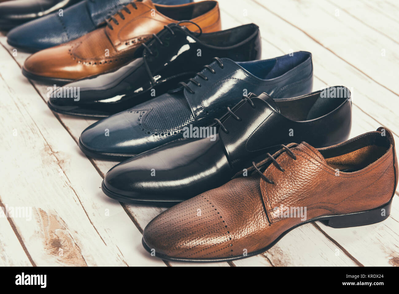 Men shoes collection - different models and colors Stock Photo - Alamy