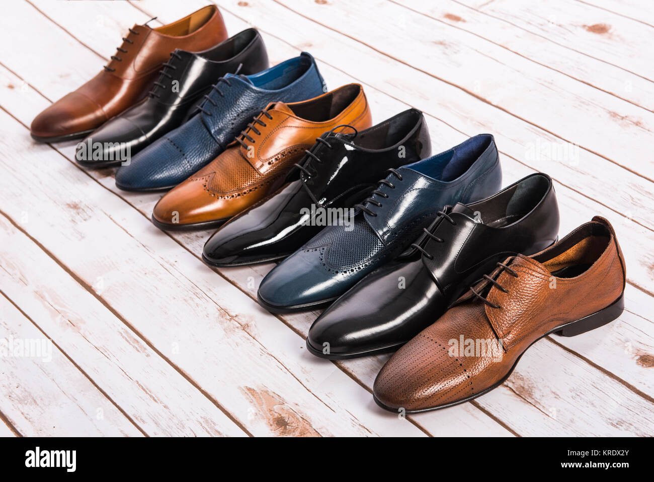 Men shoes collection - different models and colors Stock Photo - Alamy