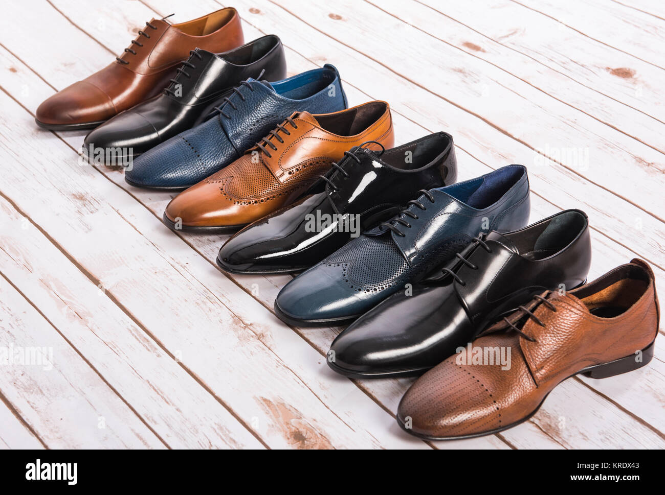 Men shoes collection - different models and colors Stock Photo - Alamy