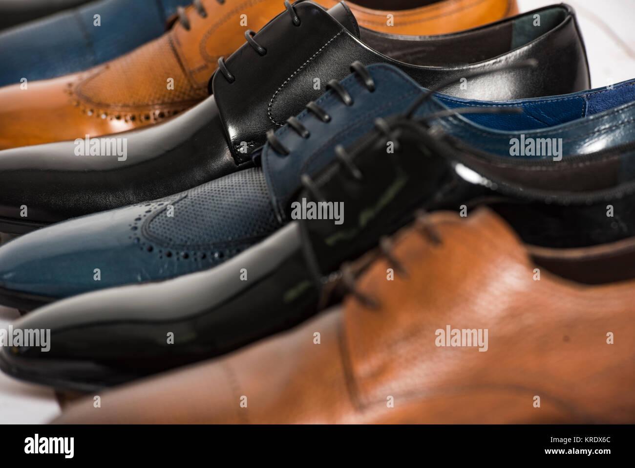 Men shoes collection - different models and colors Stock Photo - Alamy