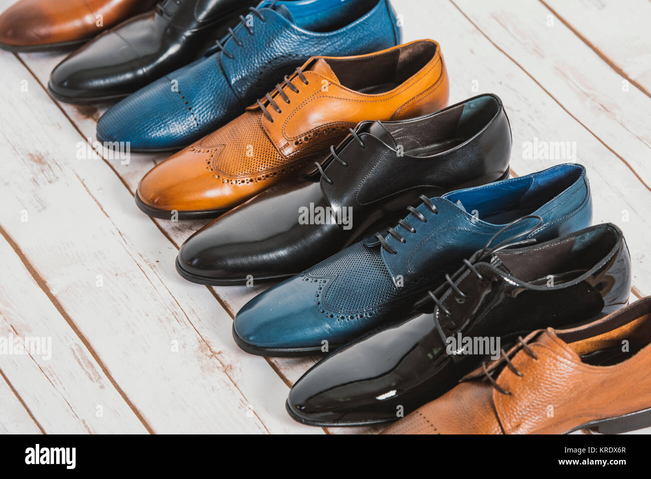 Men shoes collection - different models and colors Stock Photo - Alamy