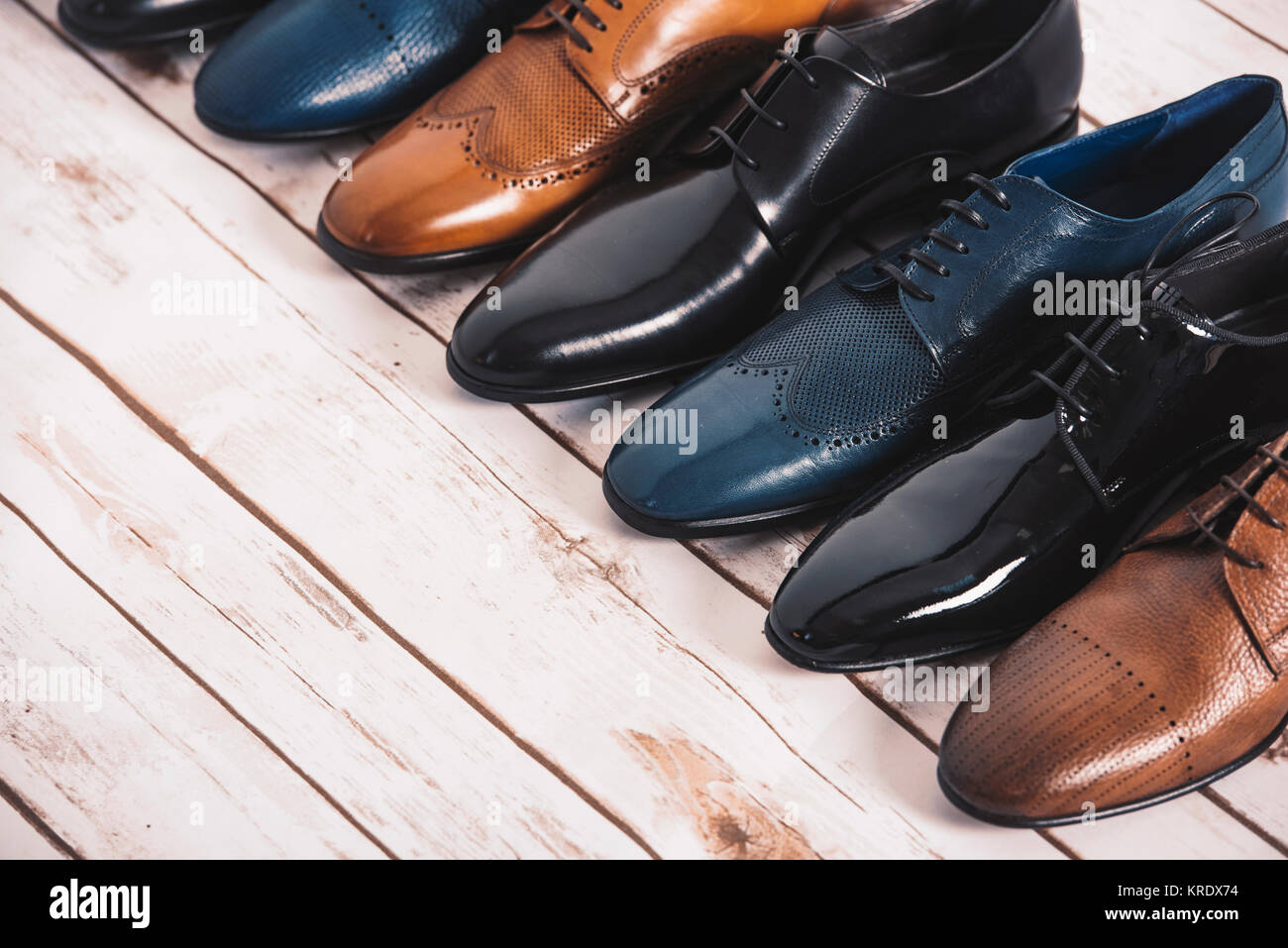Men shoes collection - different models and colors Stock Photo - Alamy