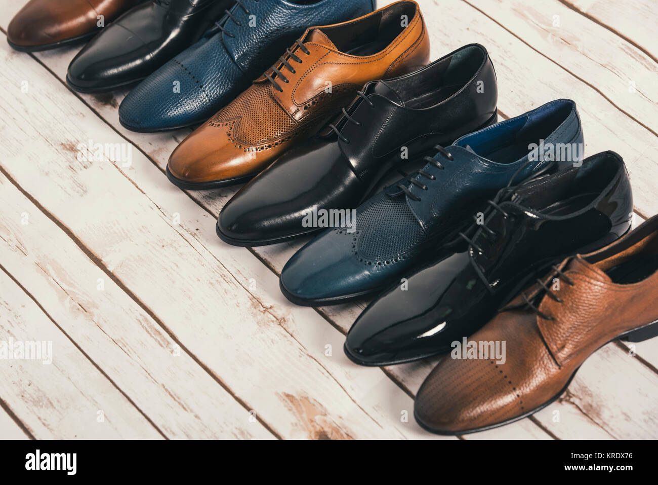 Men shoes collection - different models and colors Stock Photo - Alamy