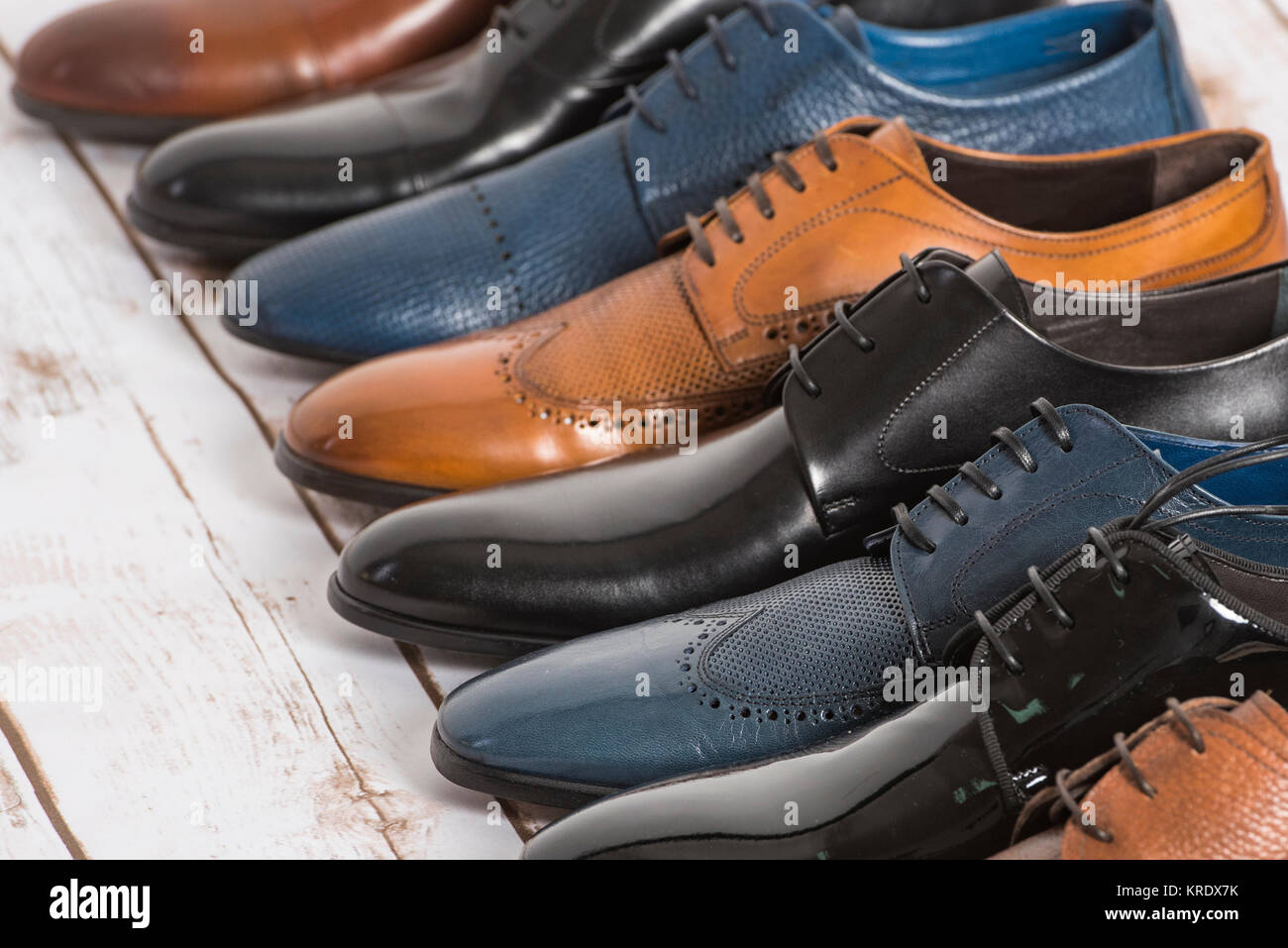 Men shoes collection - different models and colors Stock Photo - Alamy