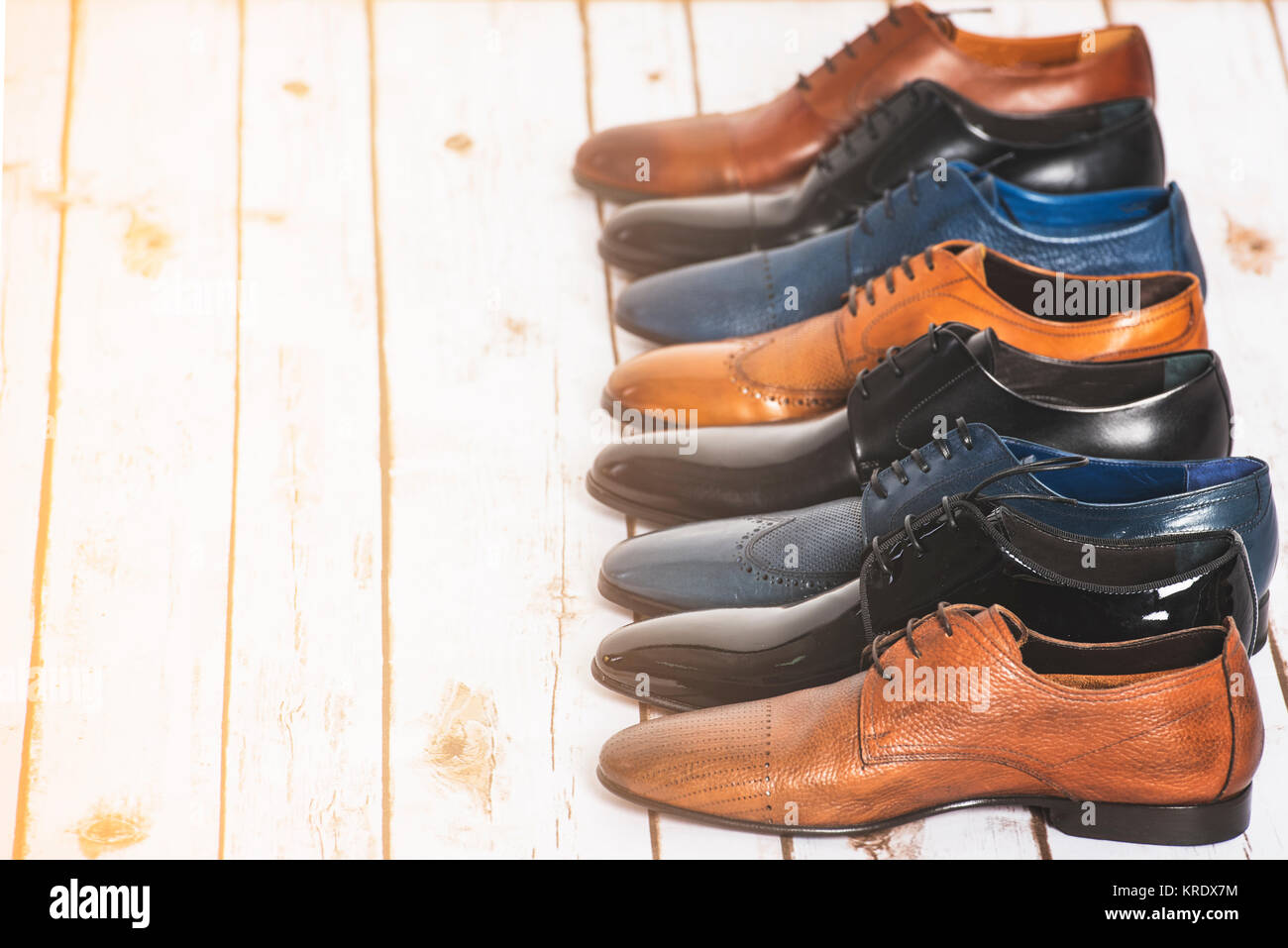 Men shoes collection - different models and colors Stock Photo - Alamy