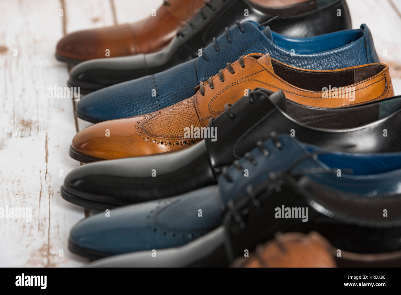 Men shoes collection - different models and colors Stock Photo - Alamy