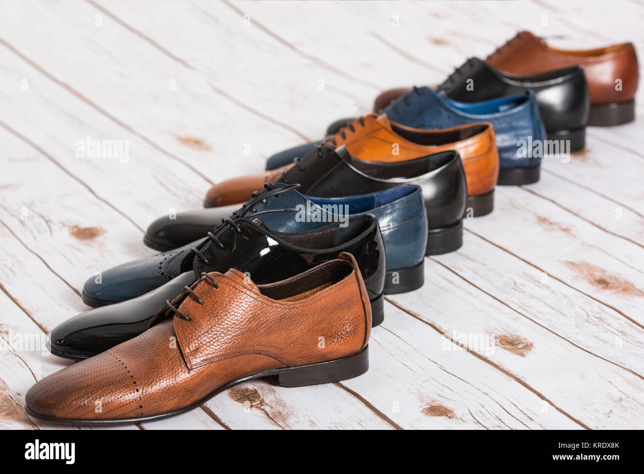 Men shoes collection - different models and colors Stock Photo - Alamy