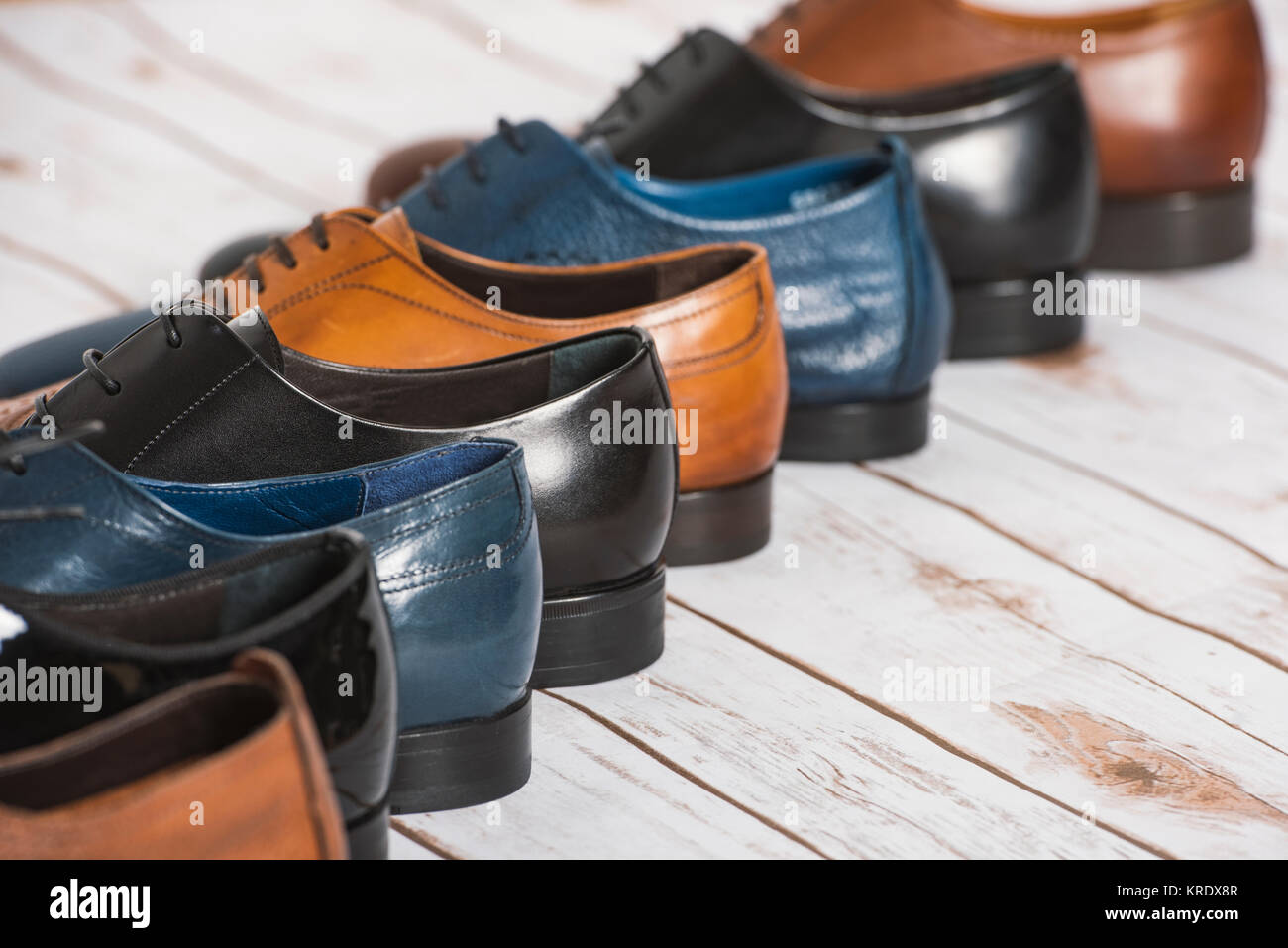 Men shoes collection - different models and colors Stock Photo - Alamy