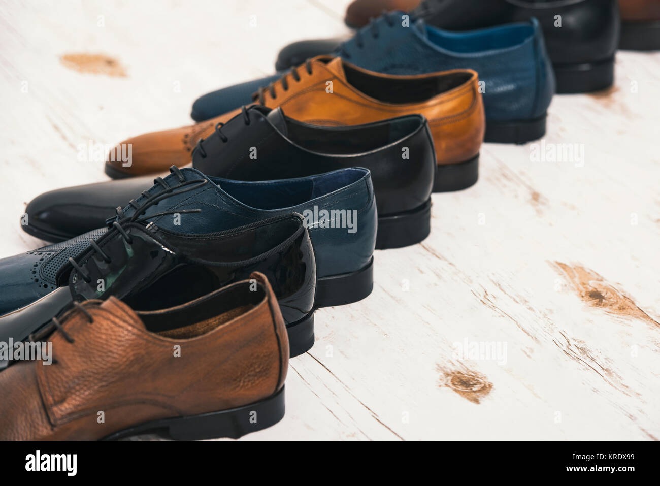 Men shoes collection - different models and colors Stock Photo - Alamy