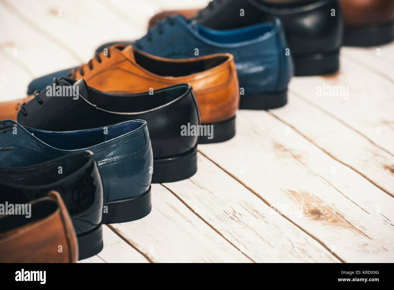 Men shoes collection - different models and colors Stock Photo - Alamy