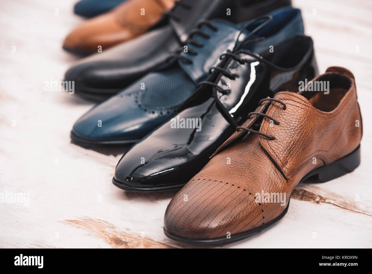 Men shoes collection - different models and colors Stock Photo - Alamy