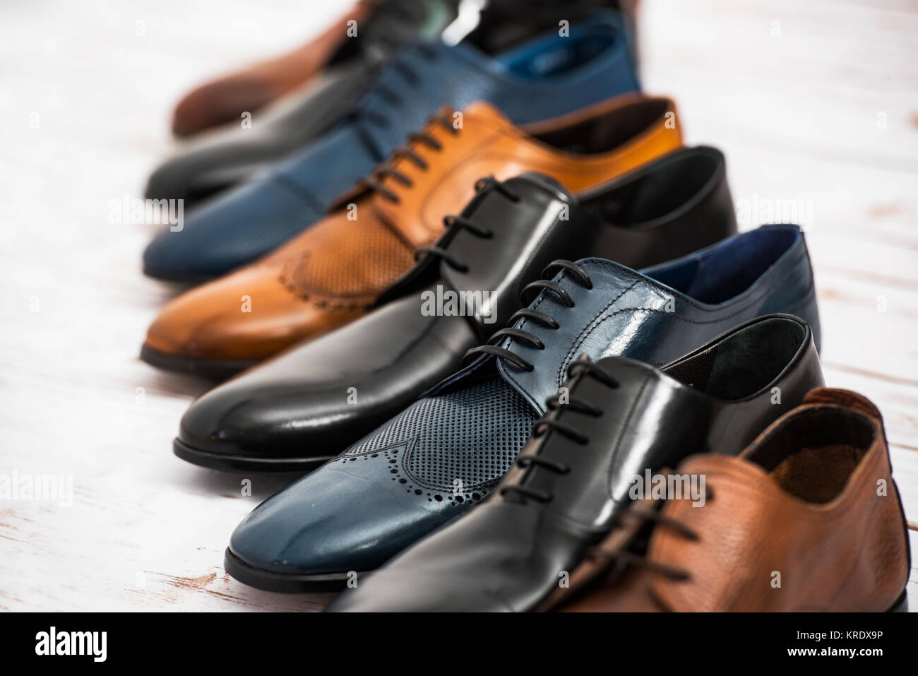 Men shoes collection - different models and colors Stock Photo - Alamy