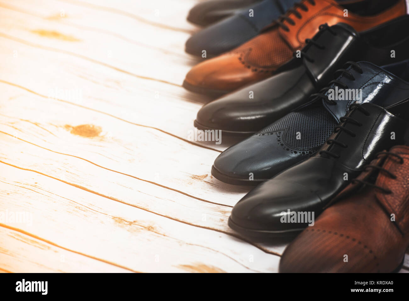 Men shoes collection - different models and colors Stock Photo - Alamy