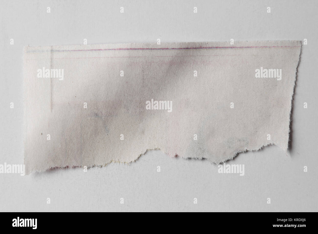 Piece of torn blank paper Stock Photo - Alamy