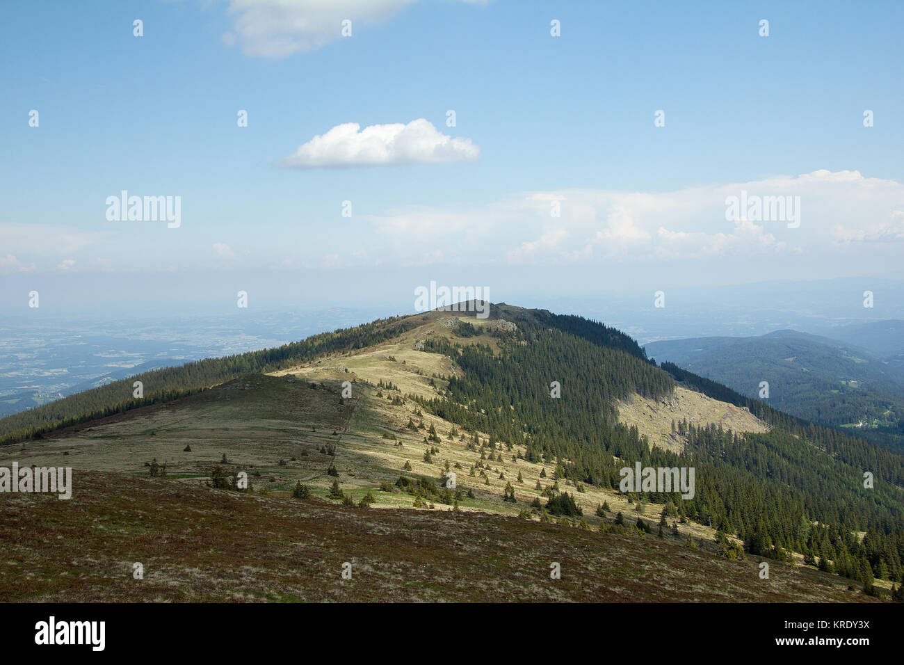 sprawling landscape in the mountains in summer Stock Photo - Alamy