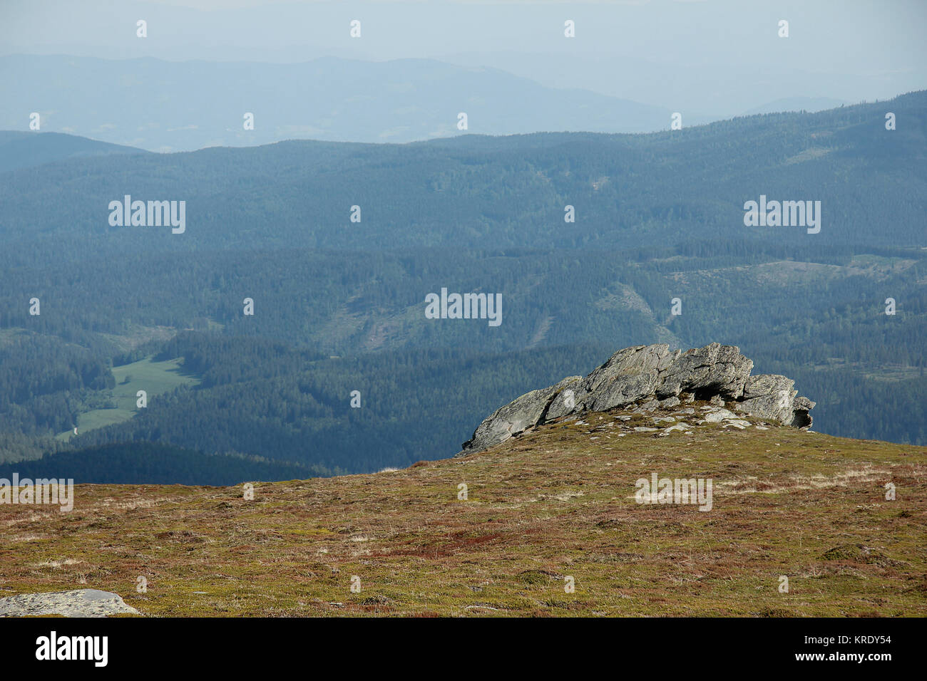 sprawling landscape in the mountains in summer Stock Photo - Alamy