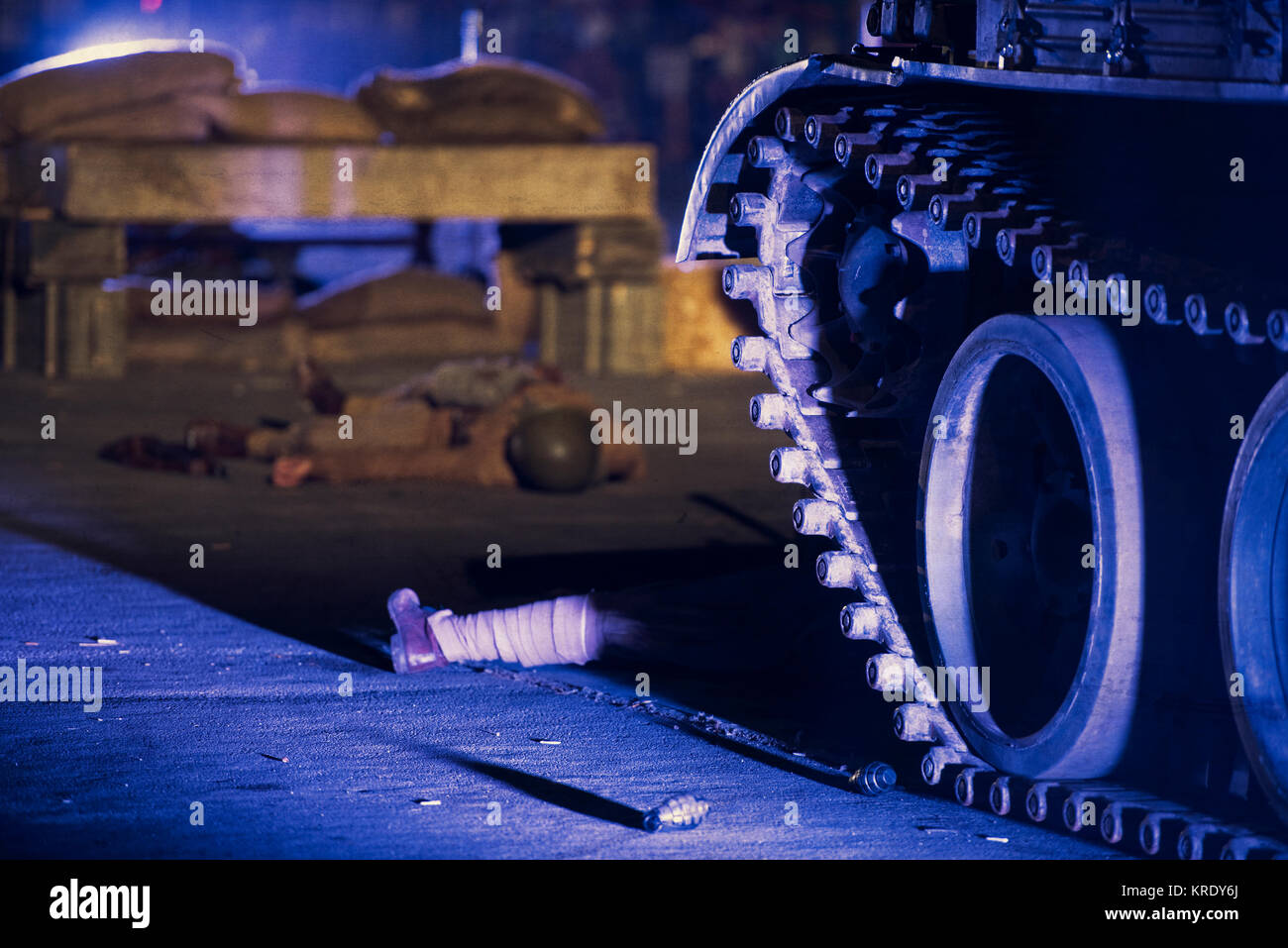 Dead soldiers on the battlefield - world war concept Stock Photo - Alamy