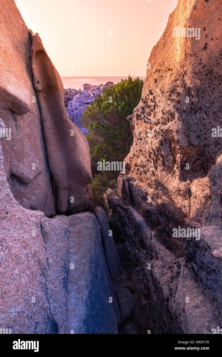 extreme stone formations in sardinia Stock Photo - Alamy