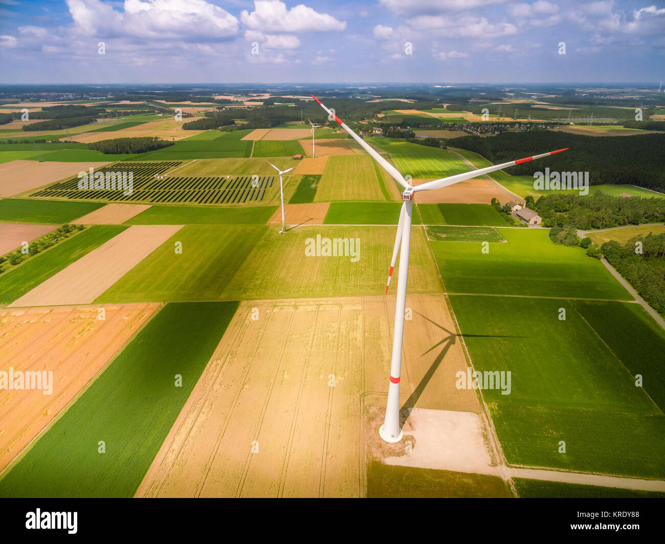 pinwheel photographed from the air Stock Photo - Alamy
