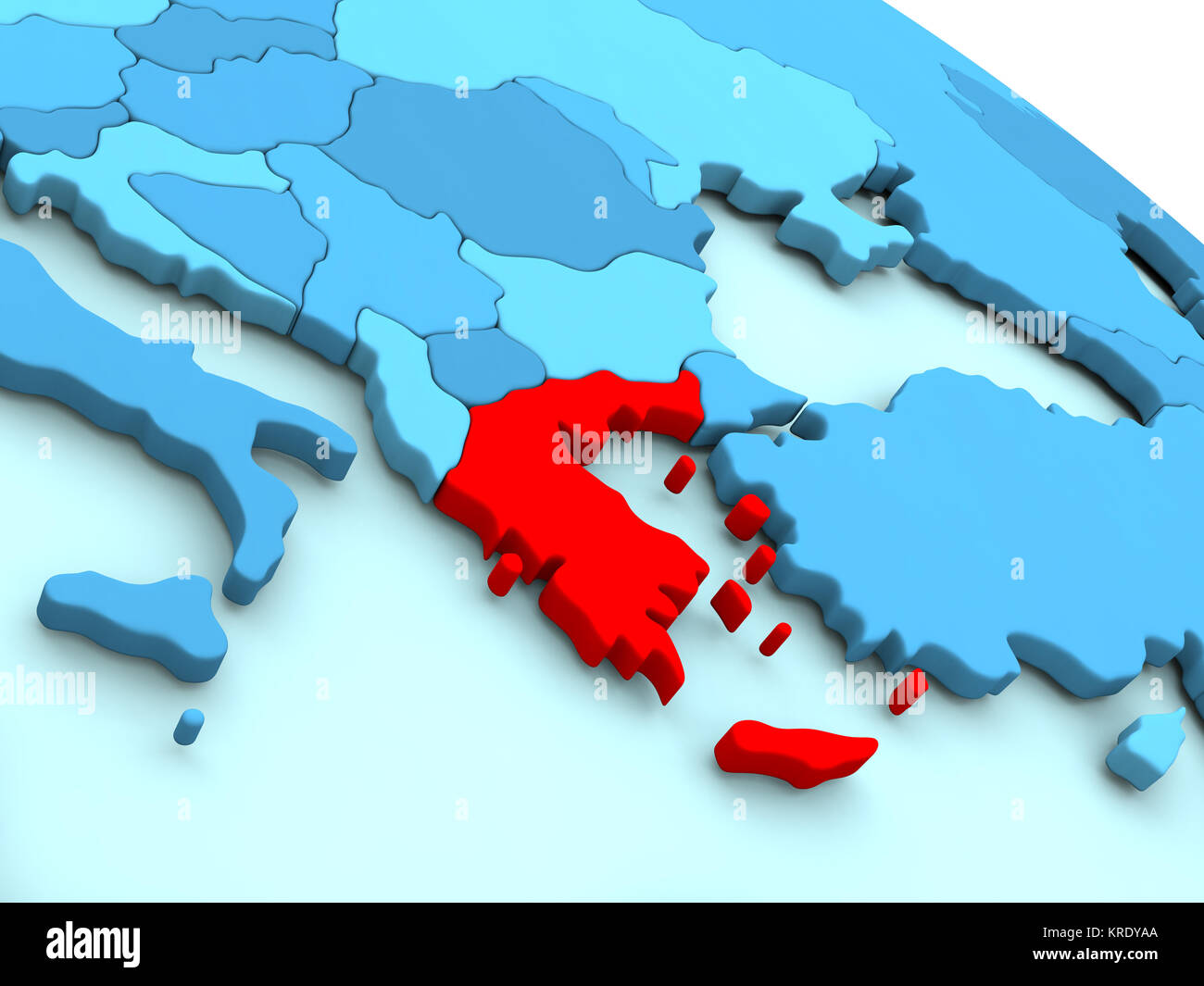 Map of hellas hi-res stock photography and images - Alamy